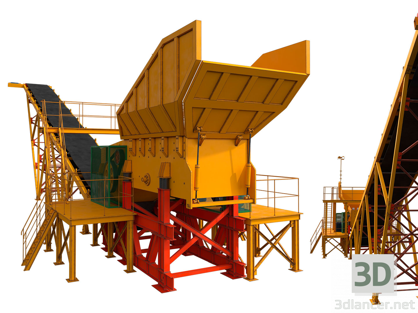 3d model Stone Crusher Folding Machine | 71604 | 3dlancer.net