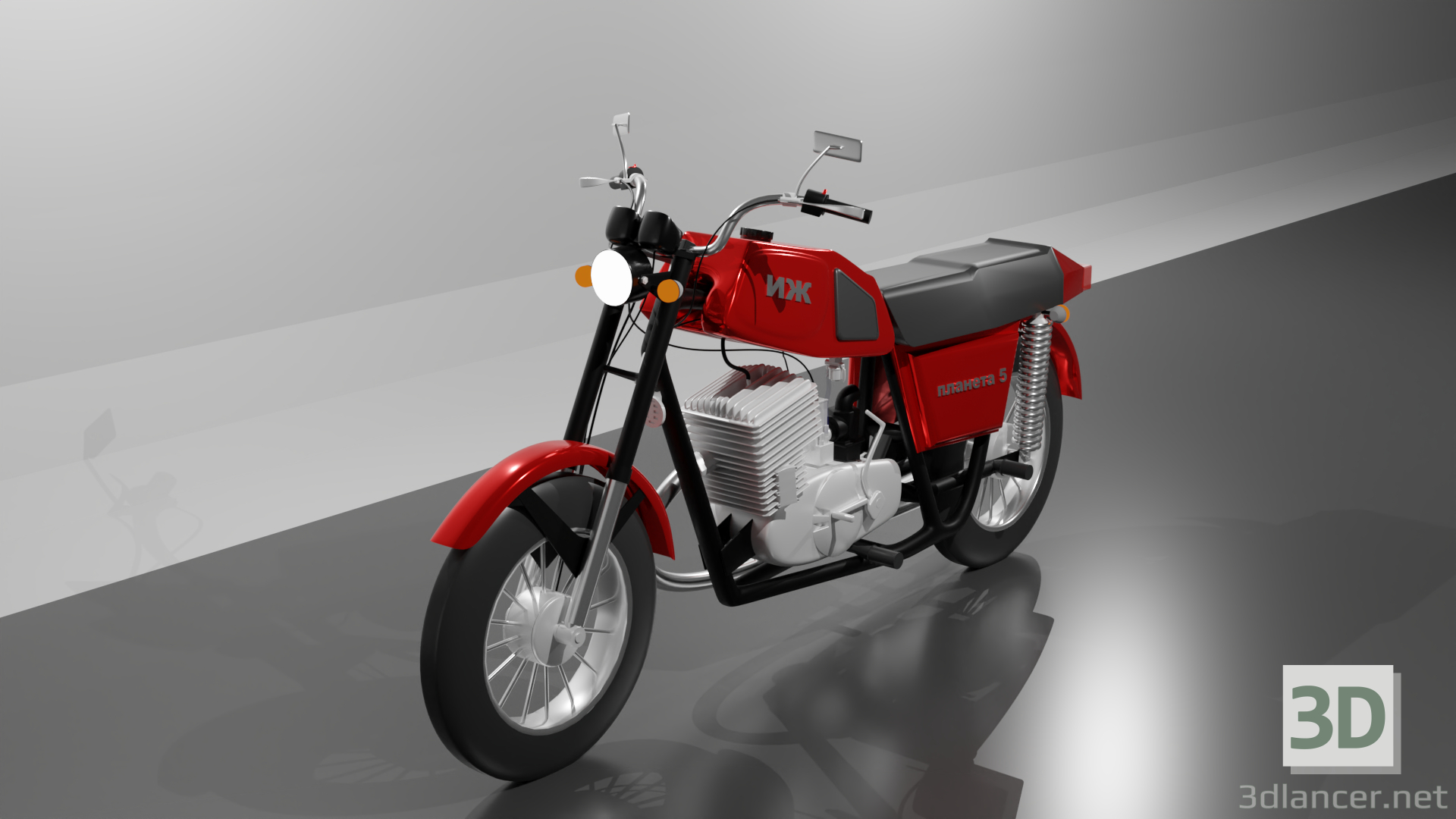 3d model motorcycle of the USSR | 86629 | 3dlancer.net