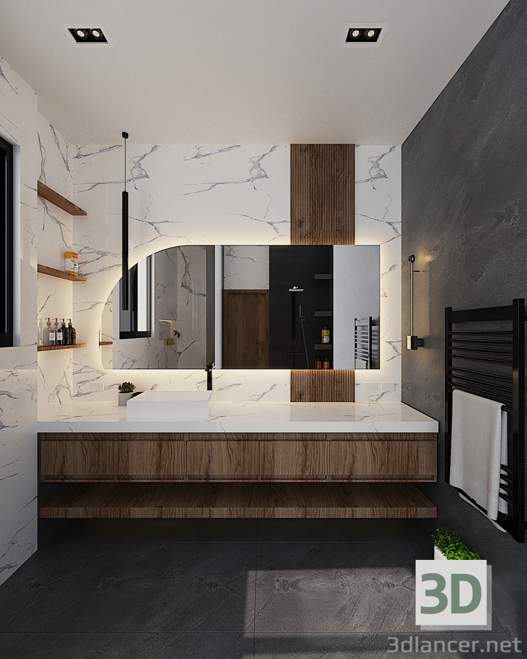 3d model COMPLETE BATHROOM | 95636 | 3dlancer.net
