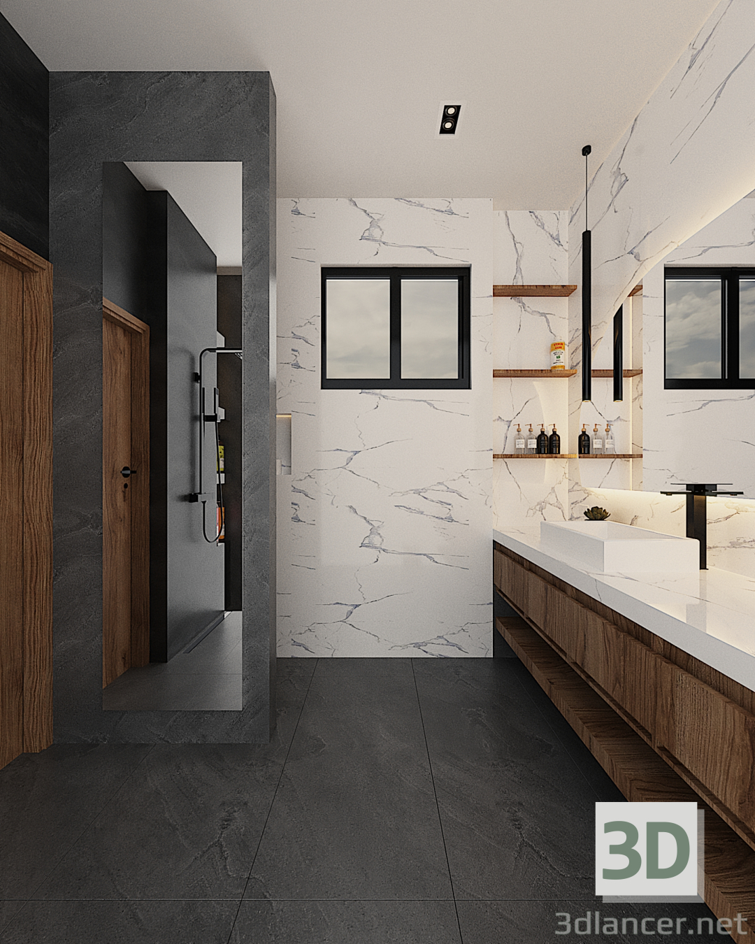 3d model COMPLETE BATHROOM | 95636 | 3dlancer.net