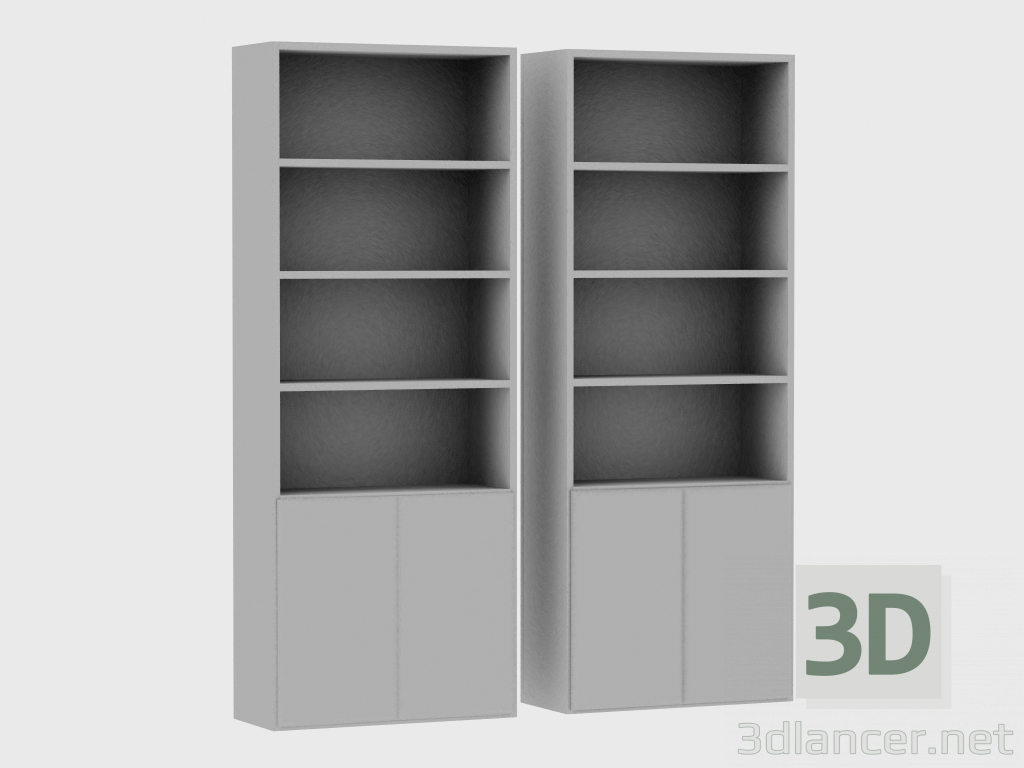 Modelo 3d Elementos del sistema modular IANUS MIDDLE WITH BACK (C230 ...