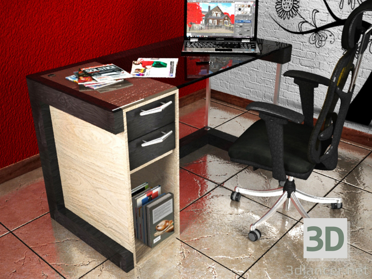 3d model Desktop table | 19066 | 3dlancer.net