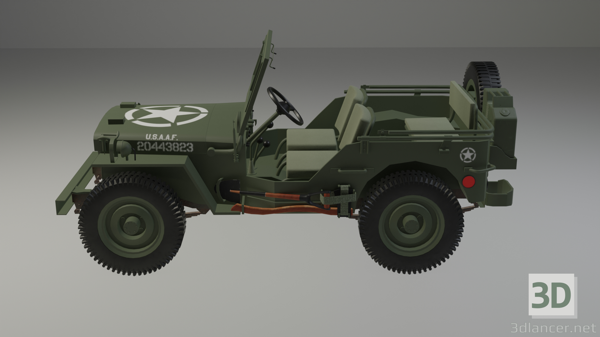 3d model Willys MB (US Air Force) | 86663 | 3dlancer.net