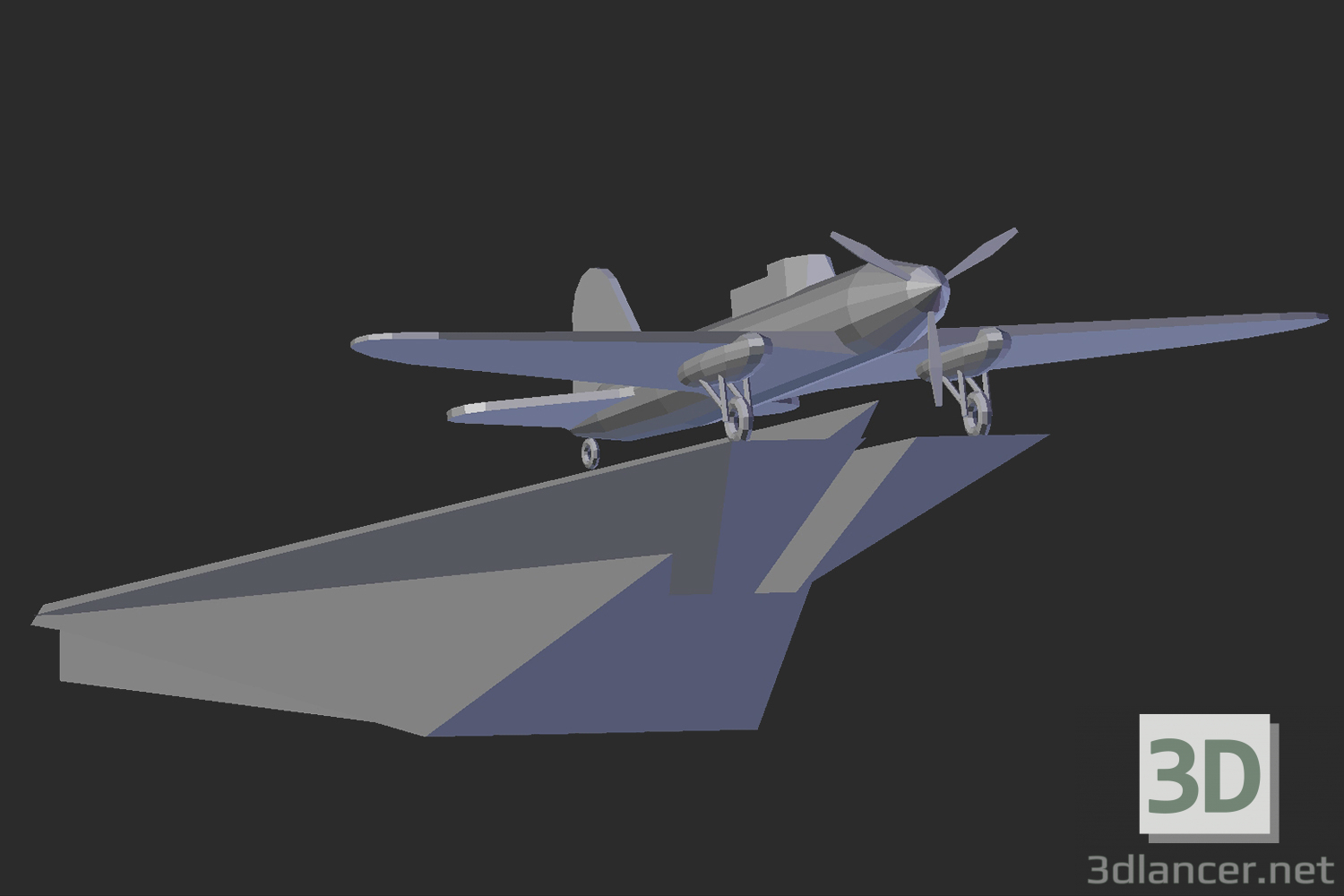 3d model Samara. Monument to the IL-2 | 29666 | 3dlancer.net