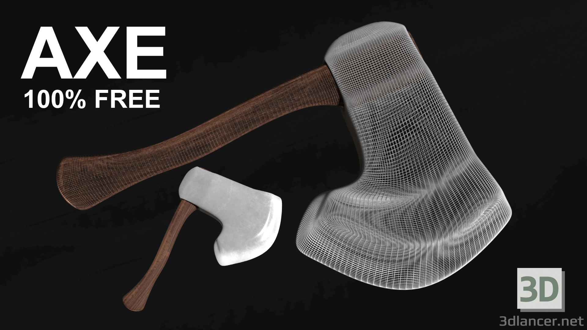 3d model AXE Model with texture | 24673 | 3dlancer.net