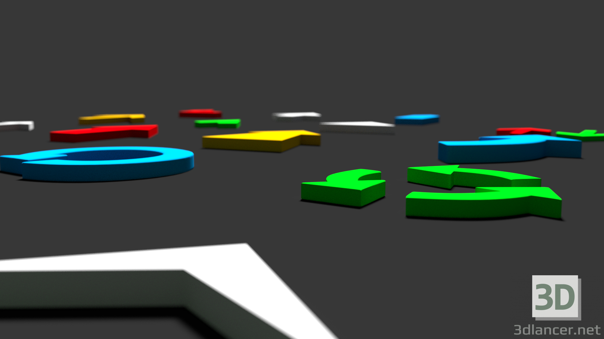 3d model 3D Arrows - Low poly | 24675 | 3dlancer.net