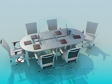 3d model The table in the conference room | 1676 | 3dlancer.net