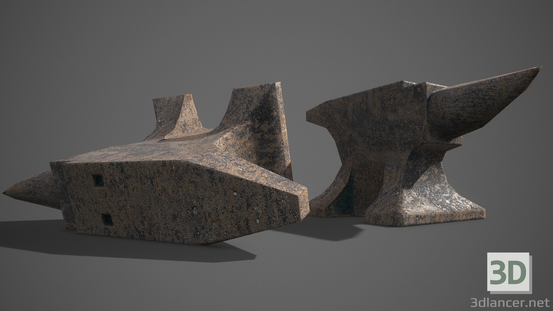 3d model Rusty anvil pbr Low-poly 3D model | 60682 | 3dlancer.net