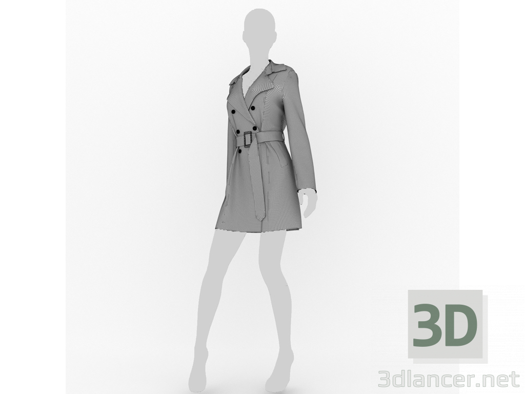 3d model Women's coat | 30685 | 3dlancer.net