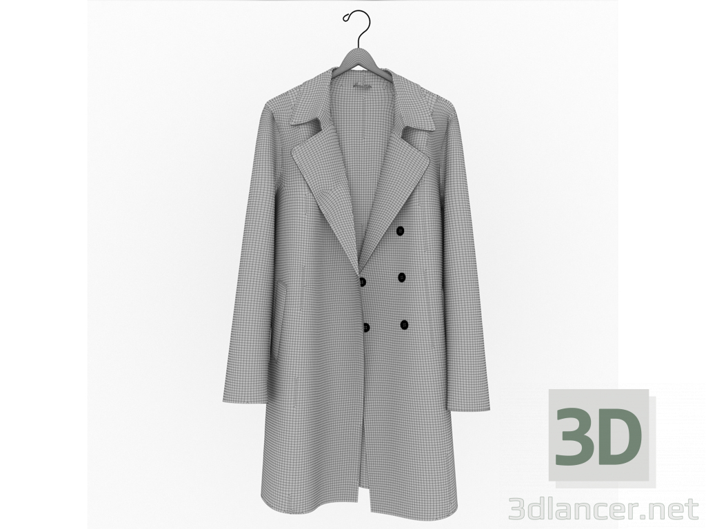 3d model Women's coat | 30685 | 3dlancer.net