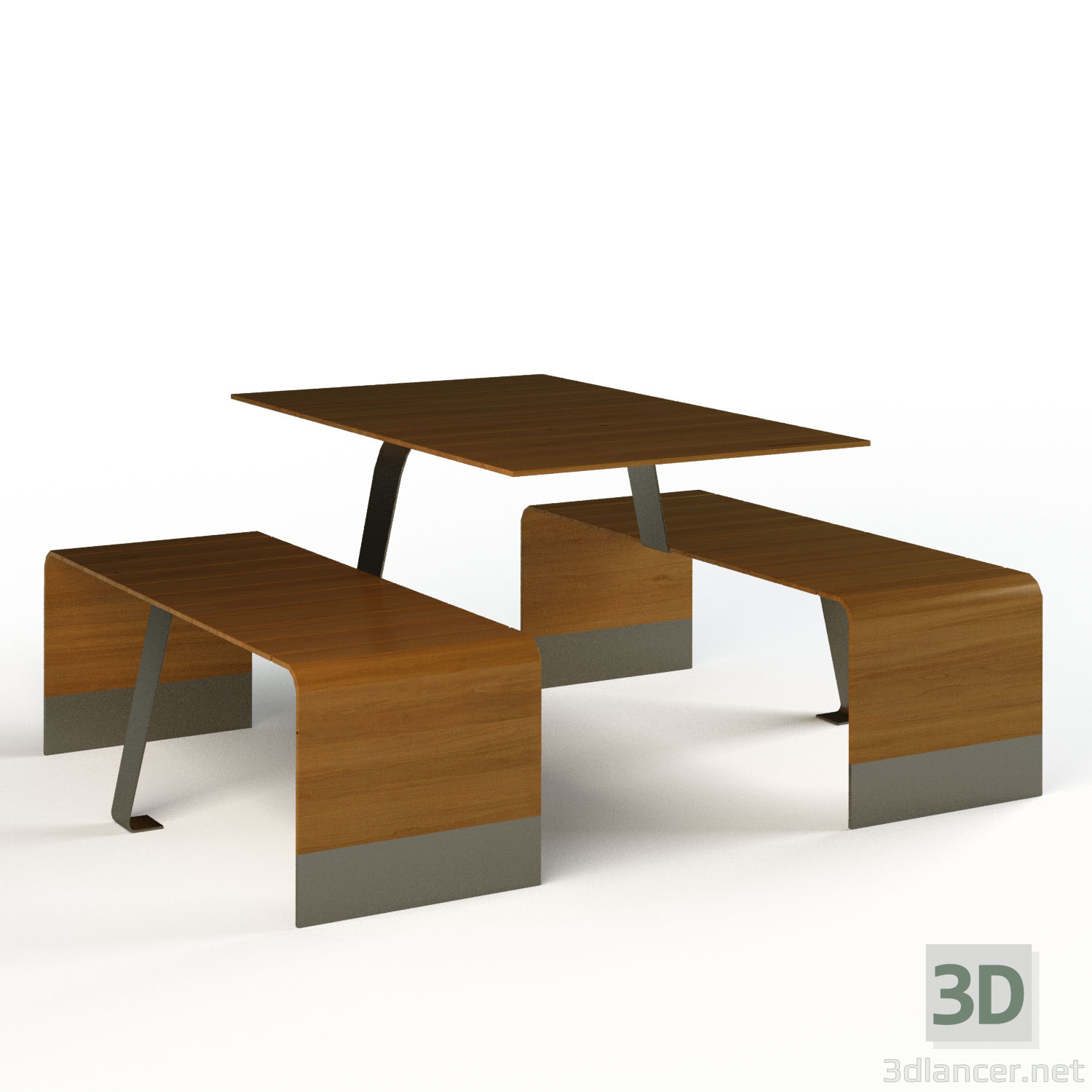 3d model Outdoor cafe furniture set | 71686 | 3dlancer.net