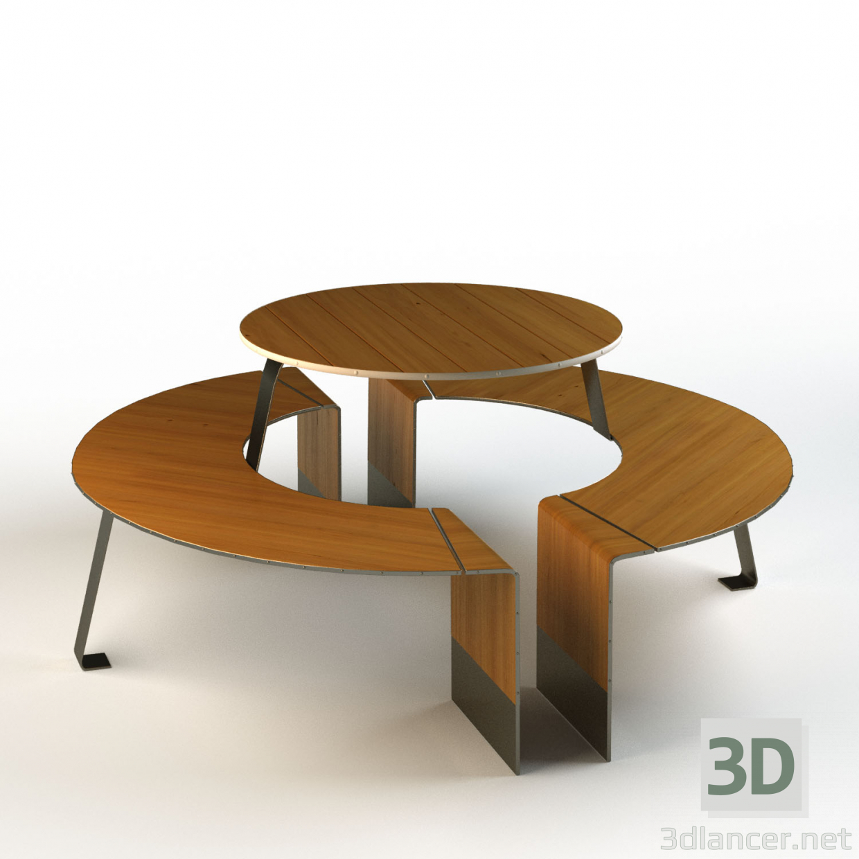 3d model Outdoor cafe furniture set | 71686 | 3dlancer.net