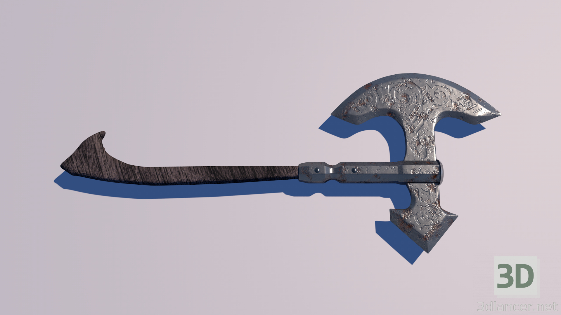 Modèle 3D Hache médiévale modèle 3D Low-poly | 44697 | 3dlancer.net