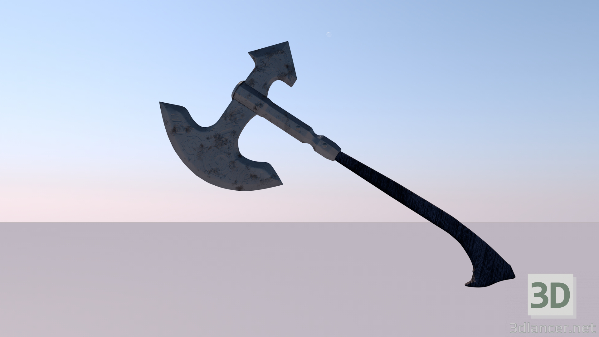 Modèle 3D Hache médiévale modèle 3D Low-poly | 44697 | 3dlancer.net