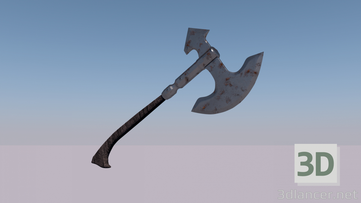 Modèle 3D Hache médiévale modèle 3D Low-poly | 44697 | 3dlancer.net