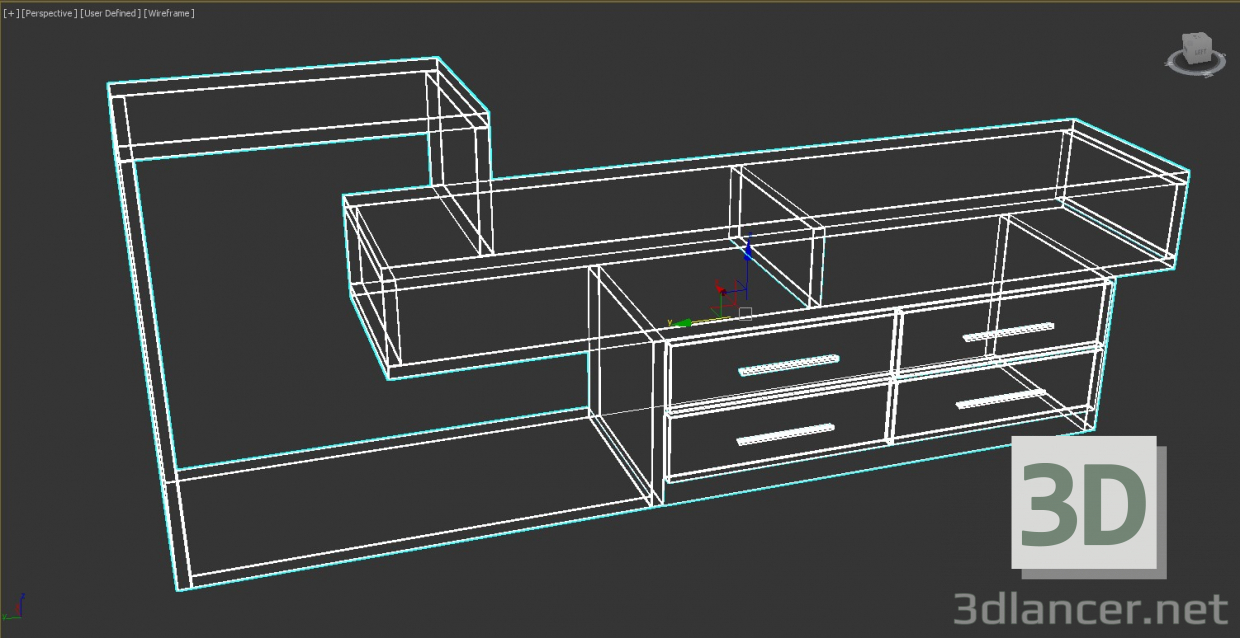 3d model TV console | 71699 | 3dlancer.net