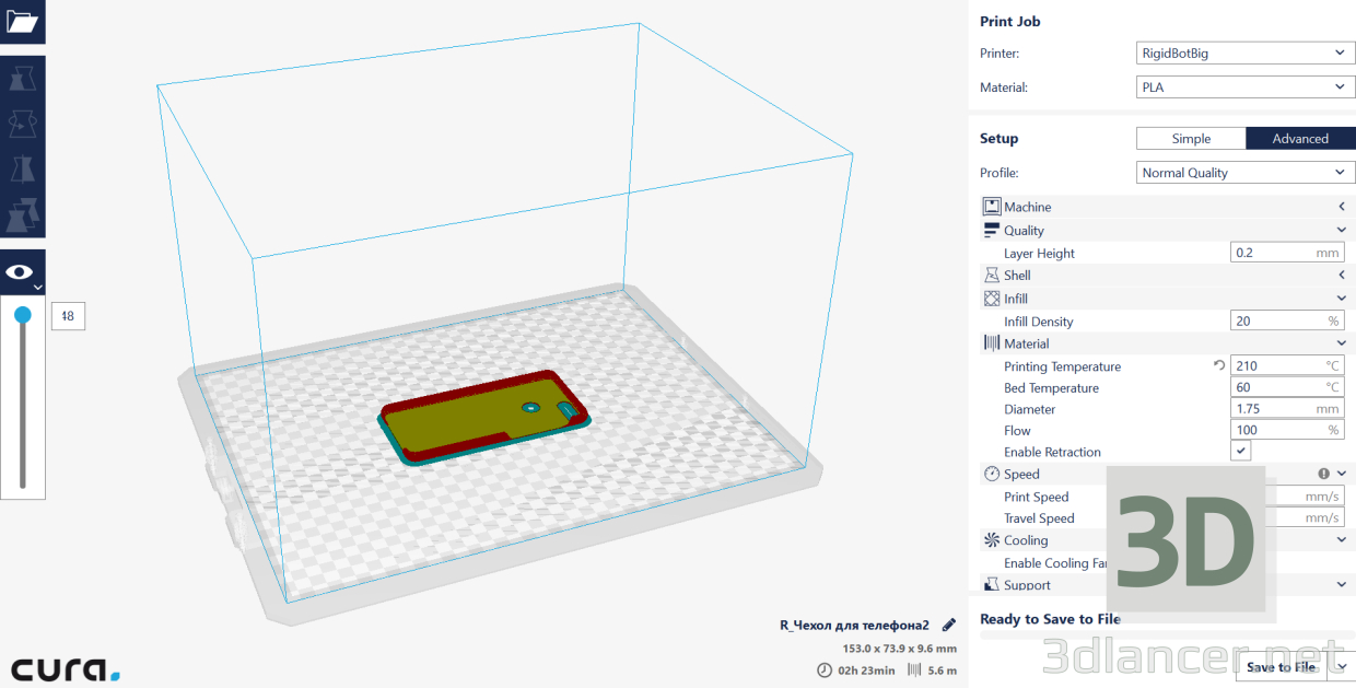 3d model Case for phone | 79700 | 3dlancer.net