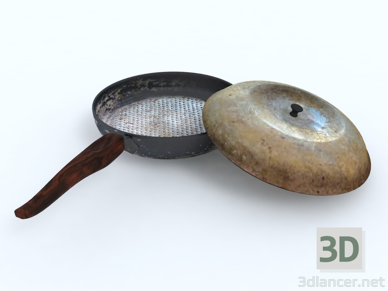 3d model Experienced frying pan (real) | 92711 | 3dlancer.net