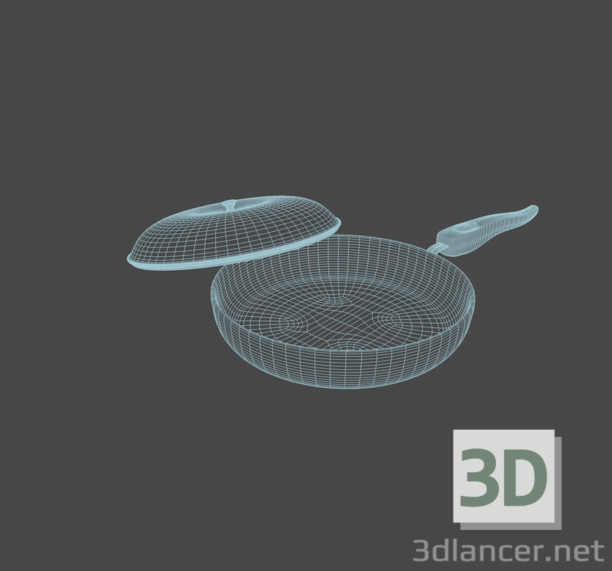 3d model Experienced frying pan (real) | 92711 | 3dlancer.net