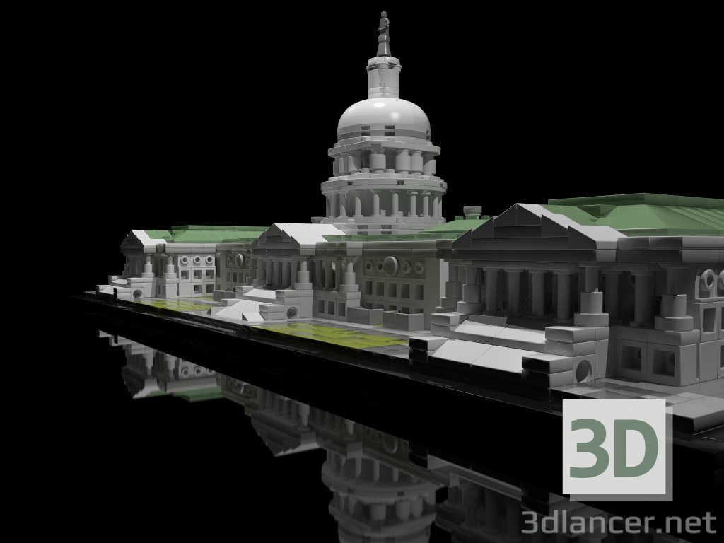3d model LEGO UNITED STATES CAPITOL BUILDING 21030 | 21712 | 3dlancer.net