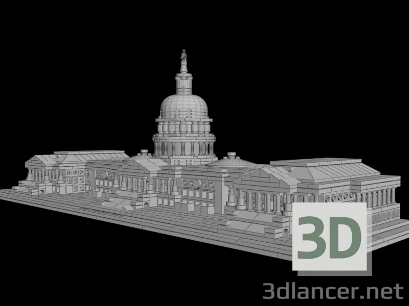 3d model LEGO UNITED STATES CAPITOL BUILDING 21030 | 21712 | 3dlancer.net