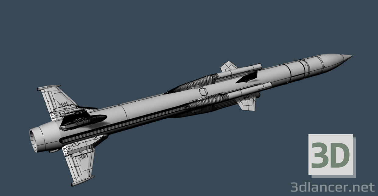 3d model Rocket 3M9 SAM "Buk" in scale 1:35 | 82713 | 3dlancer.net