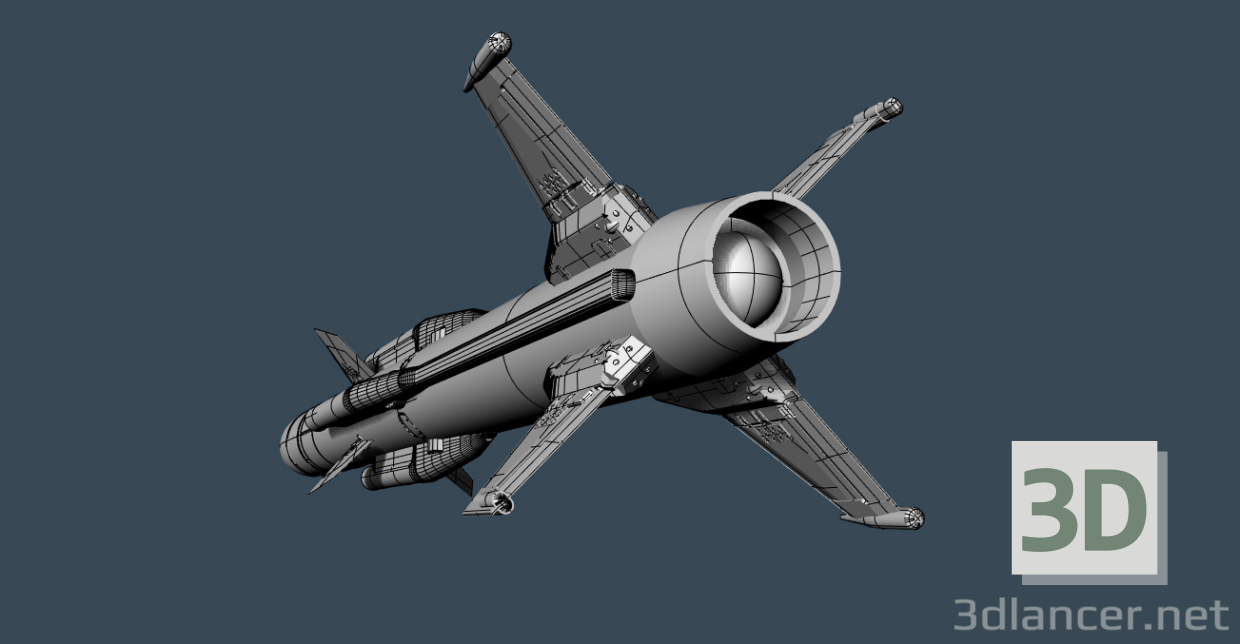 3d model Rocket 3M9 SAM "Buk" in scale 1:35 | 82713 | 3dlancer.net