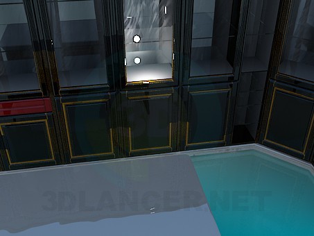 3d model Library Corner storefront | 2721 | 3dlancer.net