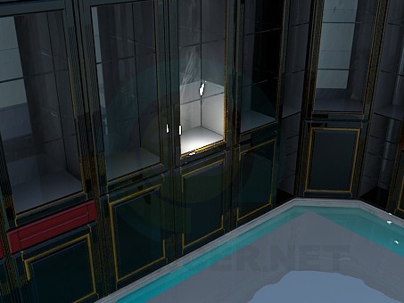 3d model Library Corner storefront | 2721 | 3dlancer.net