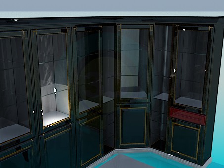 3d model Library Corner storefront | 2721 | 3dlancer.net