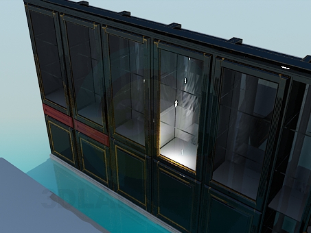 3d model Library Corner storefront | 2721 | 3dlancer.net