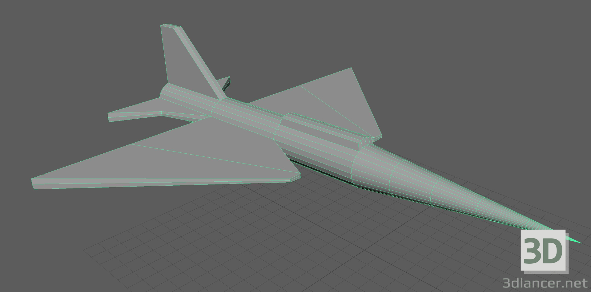 3d model low poly plane | 89727 | 3dlancer.net
