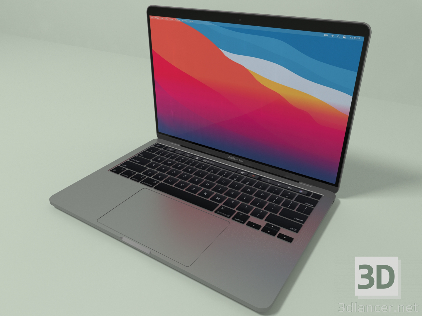 3d model 13-inch MacBook Pro (2020) | 55073 | 3dlancer.net