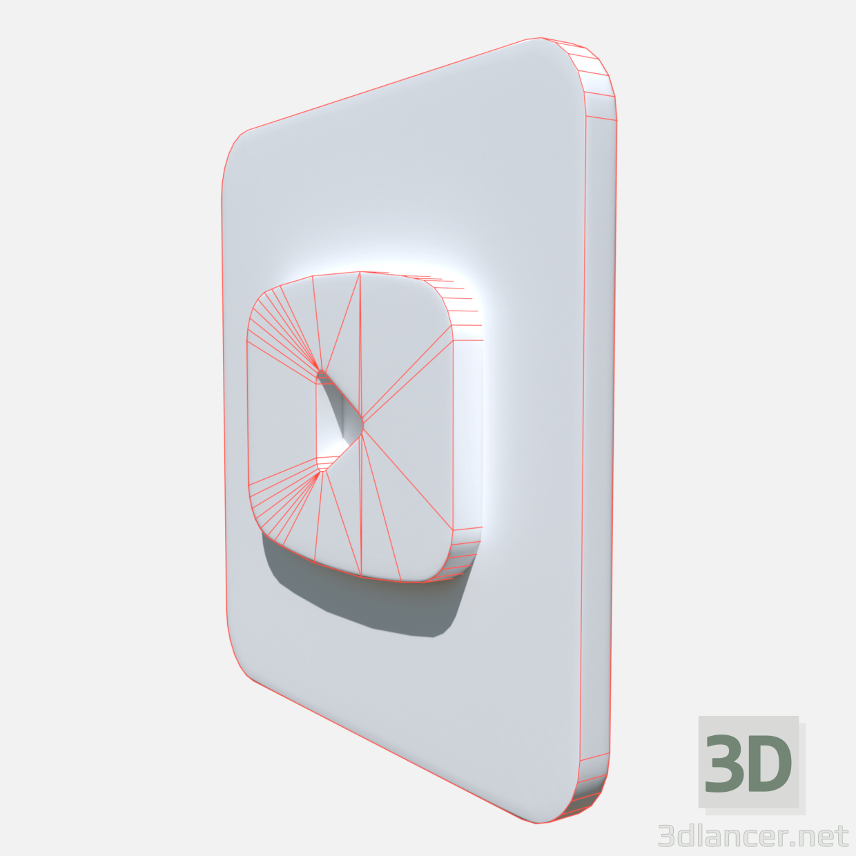 3d model Youtube logo square rounded | 102733 | 3dlancer.net