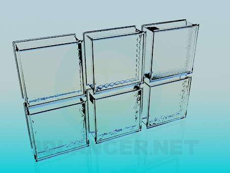 3d model Glass inserts in the wall | 1740 | 3dlancer.net
