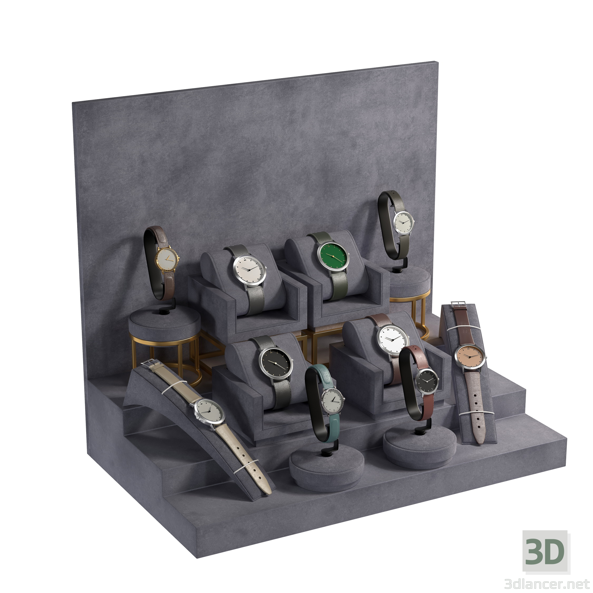 3d model Luxury Watch Display 3d model | 91075 | 3dlancer.net
