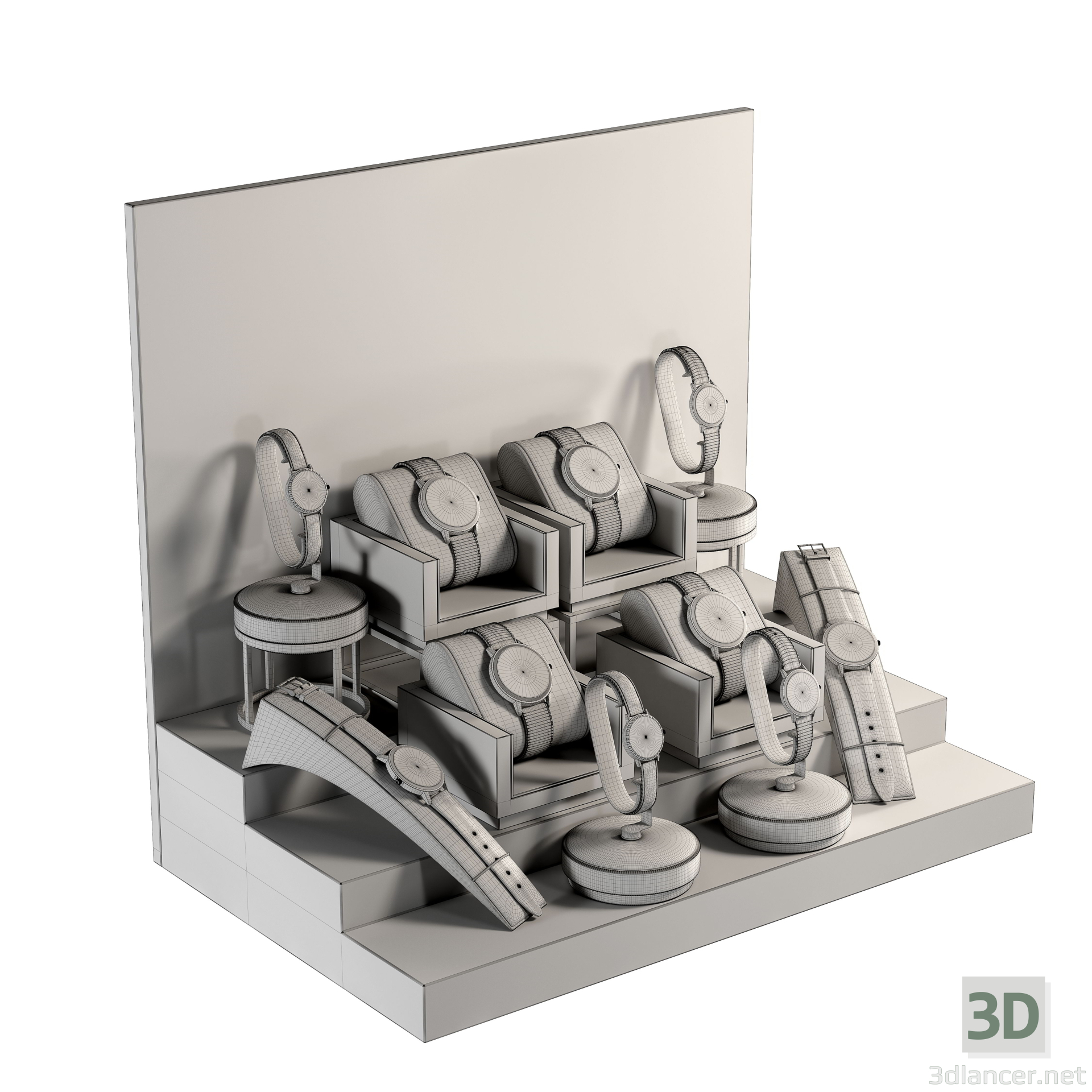 3d model Luxury Watch Display 3d model | 91075 | 3dlancer.net