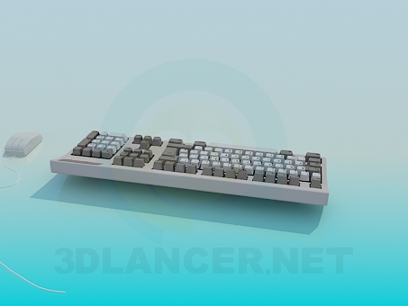 3d model Keyboard and mouse | 5764 | 3dlancer.net
