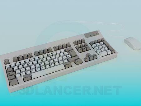 3d model Keyboard and mouse | 5764 | 3dlancer.net