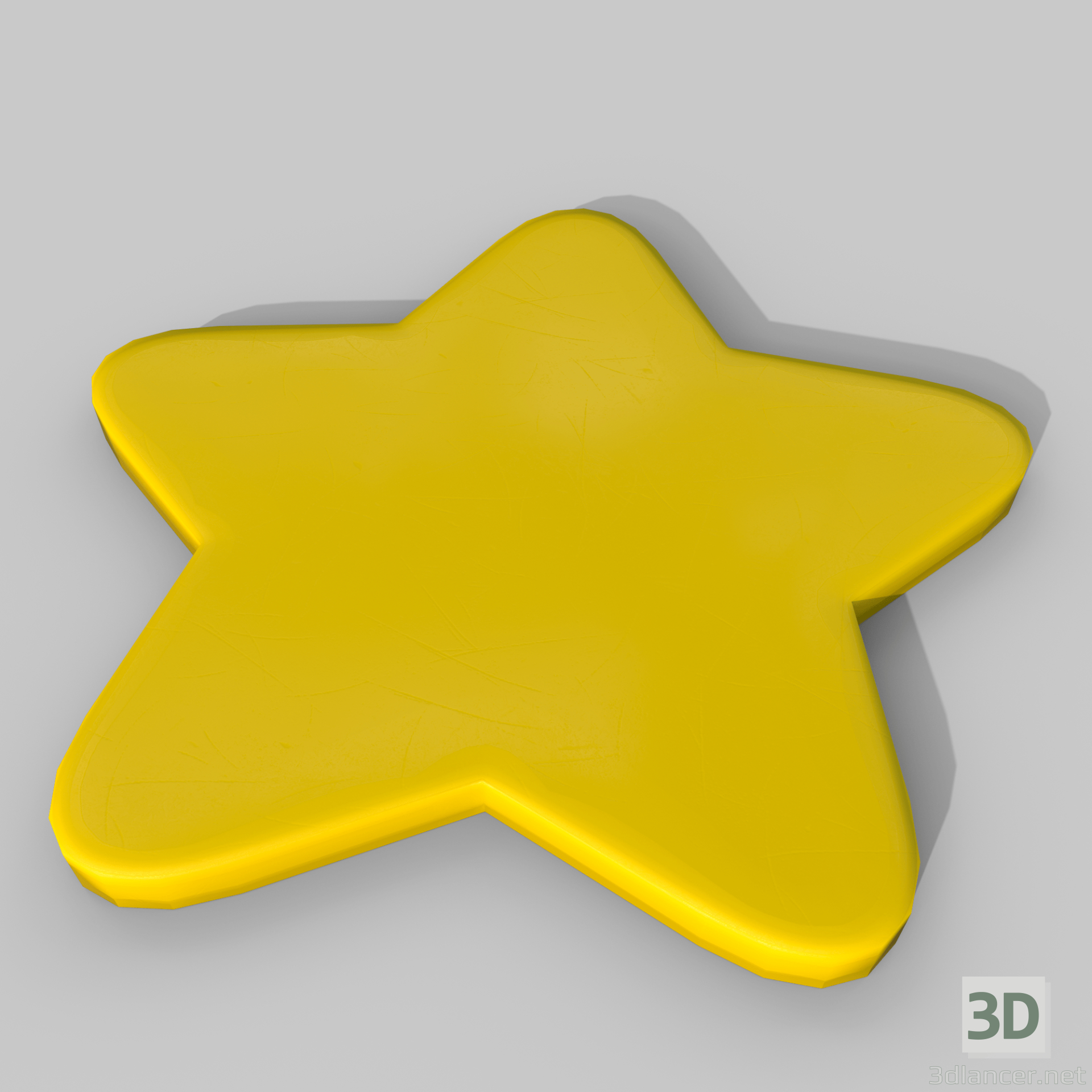 3d model simple star rounded corners | 86077 | 3dlancer.net