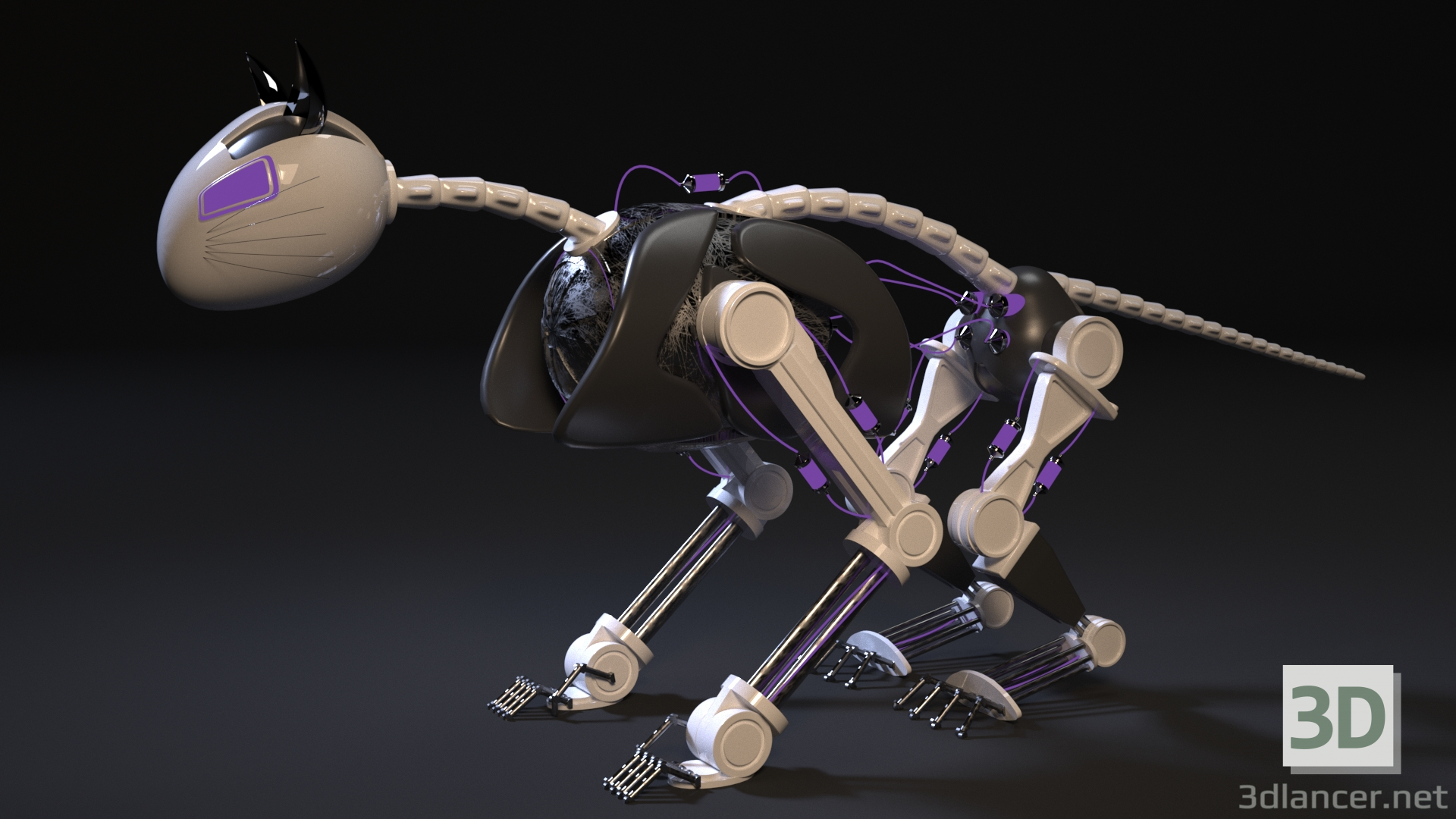 3d модель Robot cat | 34775 | 3dlancer.net