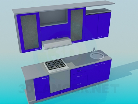 3d model Small kitchen set | 9079 | 3dlancer.net