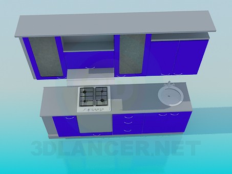 3d model Small kitchen set | 9079 | 3dlancer.net