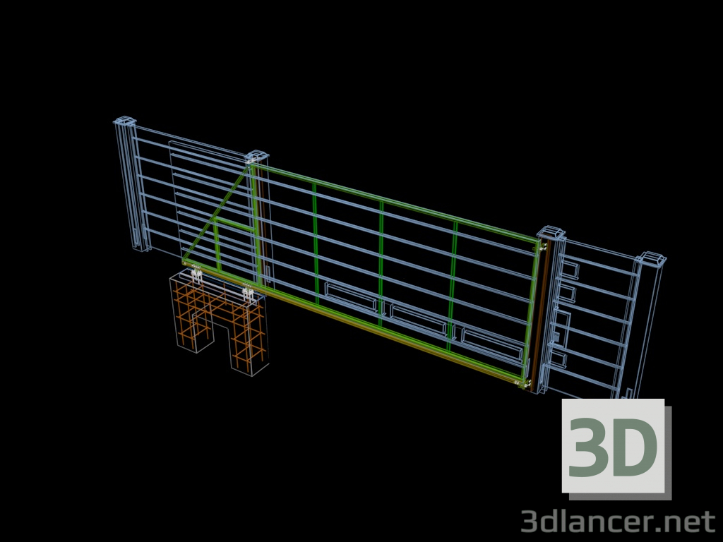 3d model Sliding gates | 40791 | 3dlancer.net