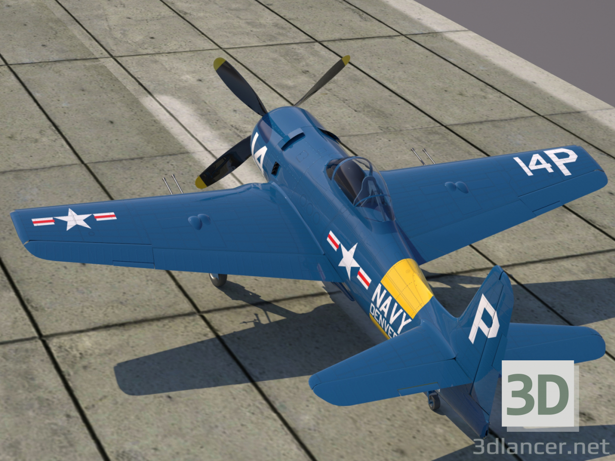 3d model Grumman F8F-2 Bearcat | 62796 | 3dlancer.net