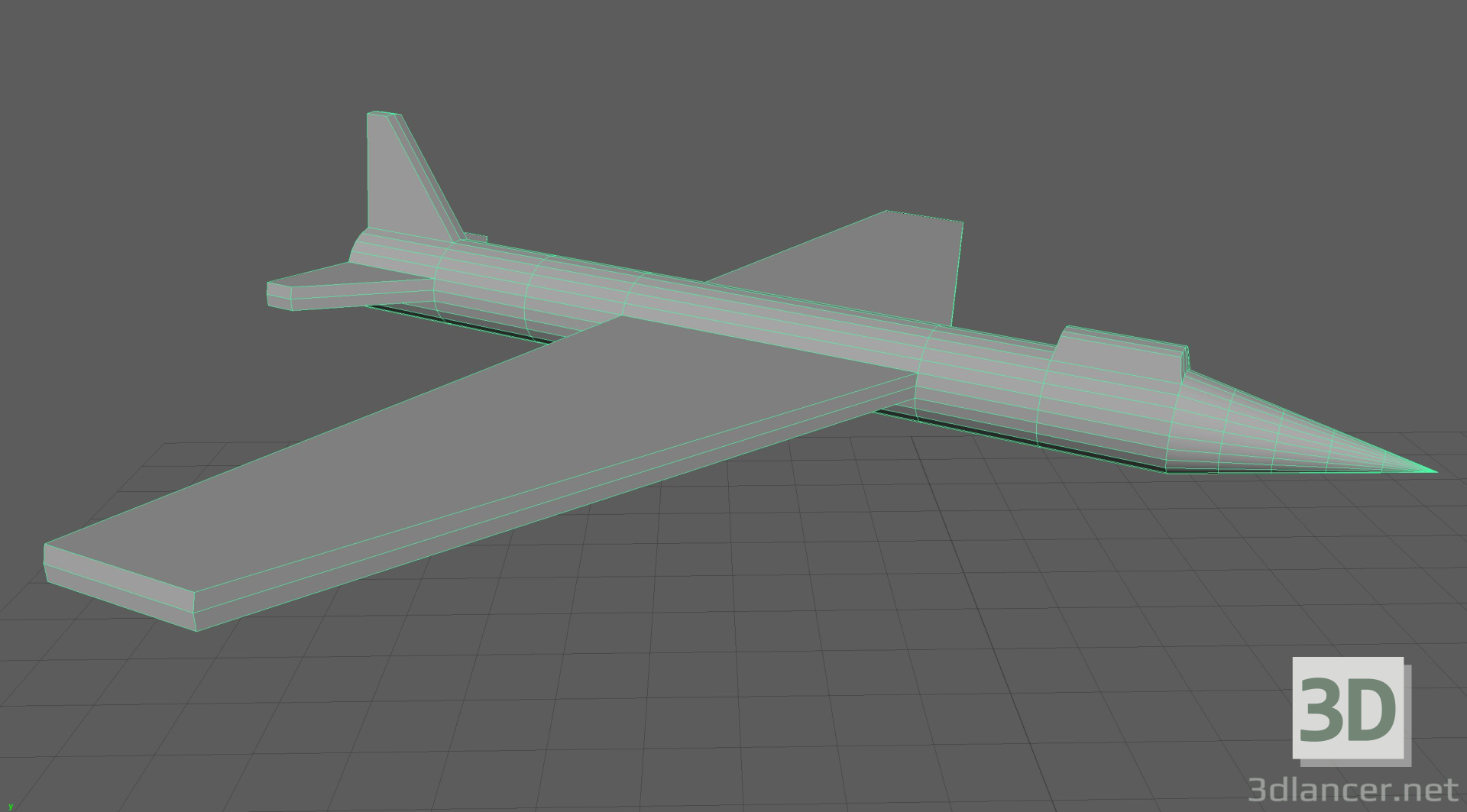 3d model low poly plane | 89796 | 3dlancer.net