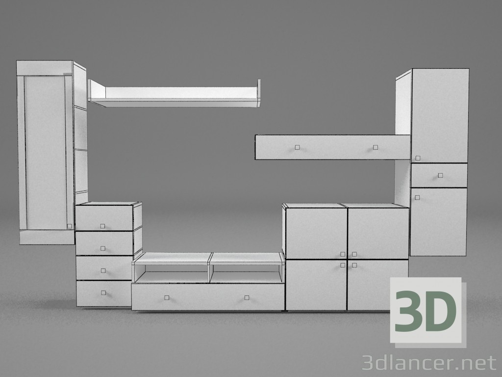 3d model Modular wall | 15805 | 3dlancer.net