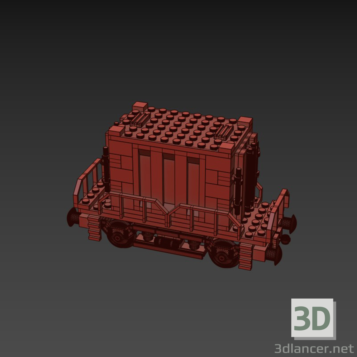 3d model Train Lego Container | 92825 | 3dlancer.net