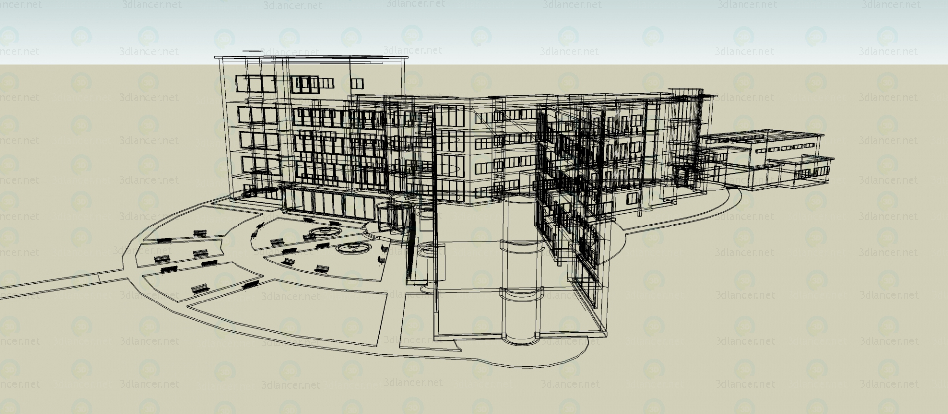 3d model University | 11083 | 3dlancer.net