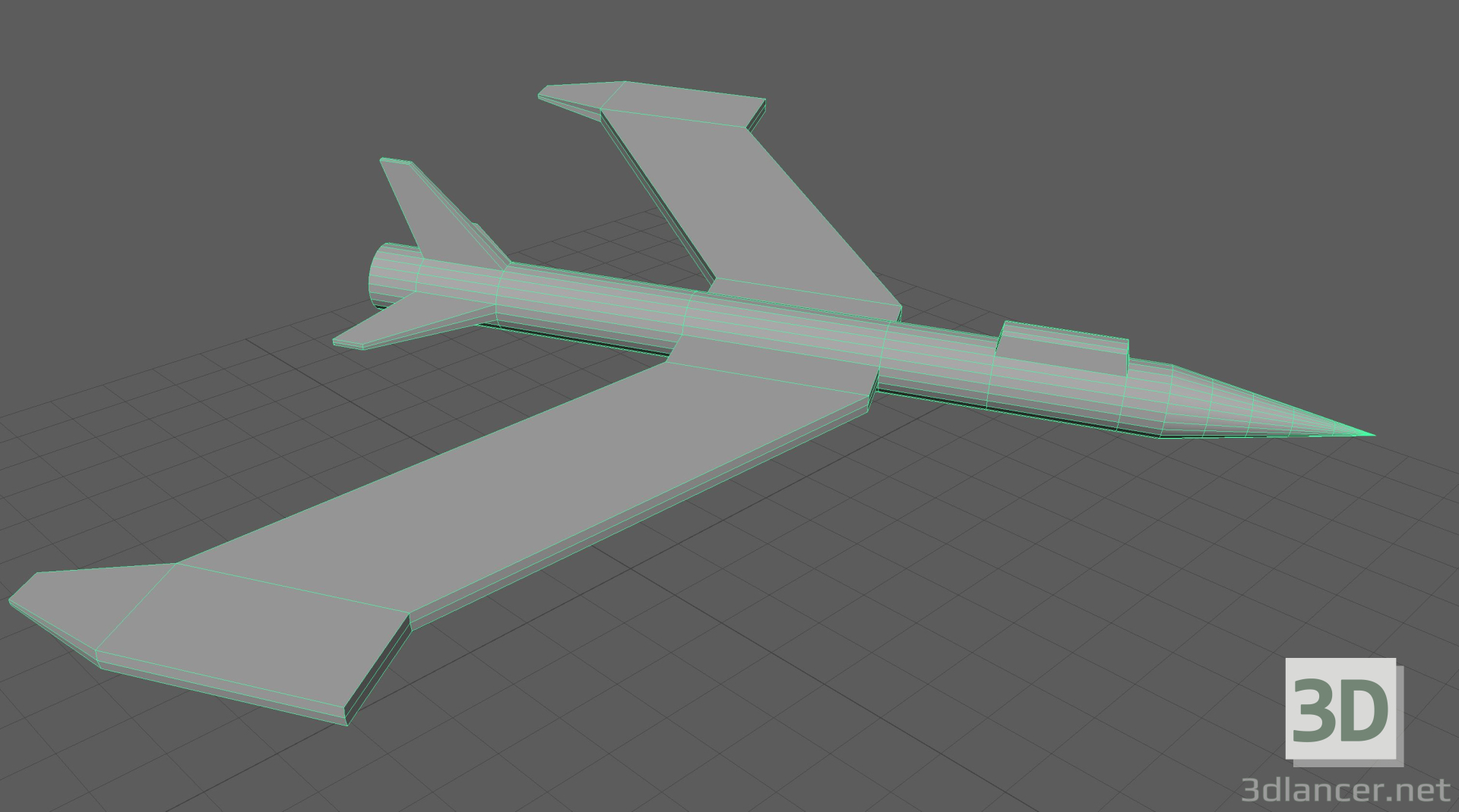 3d model low poly plane | 89830 | 3dlancer.net